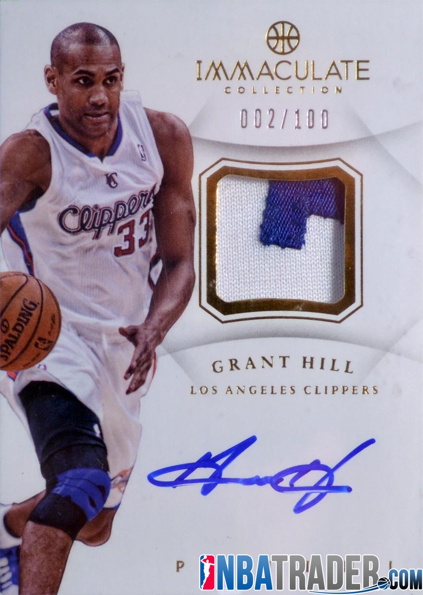 Grant-Hill-Immaculate-Collection-Autograph-Patch-100 - NBA Trader