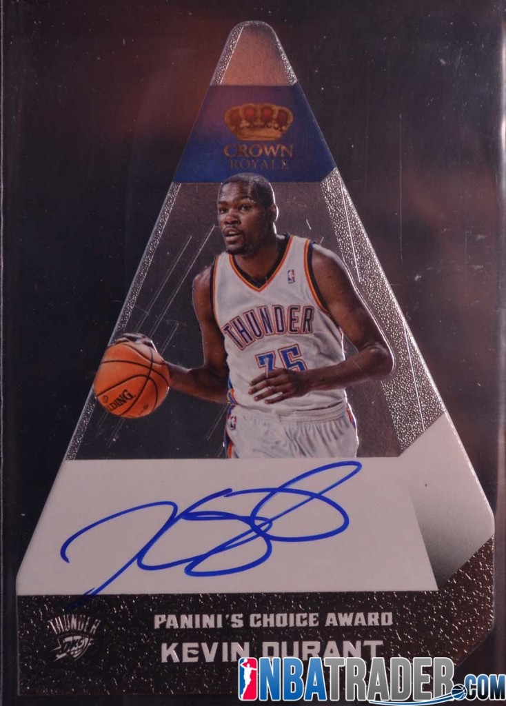 Kevin Durant Panini Choice Award Silver Autograph #/15 - NBA Trader