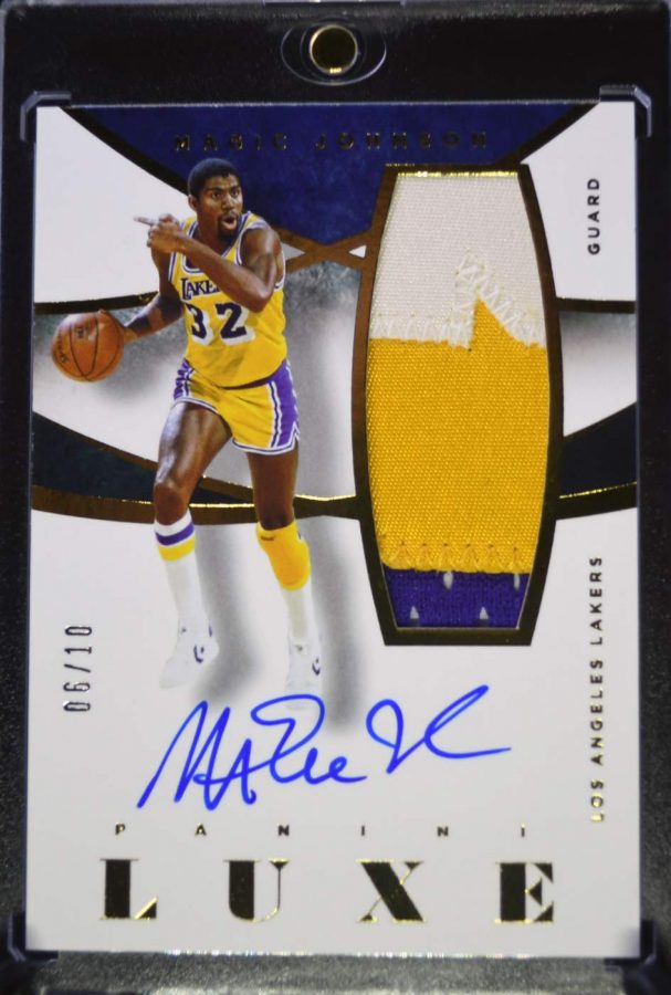 Magic Johnson 2014-15 Panini Luxe Memorabilia Autographs Prime 6/10 ...
